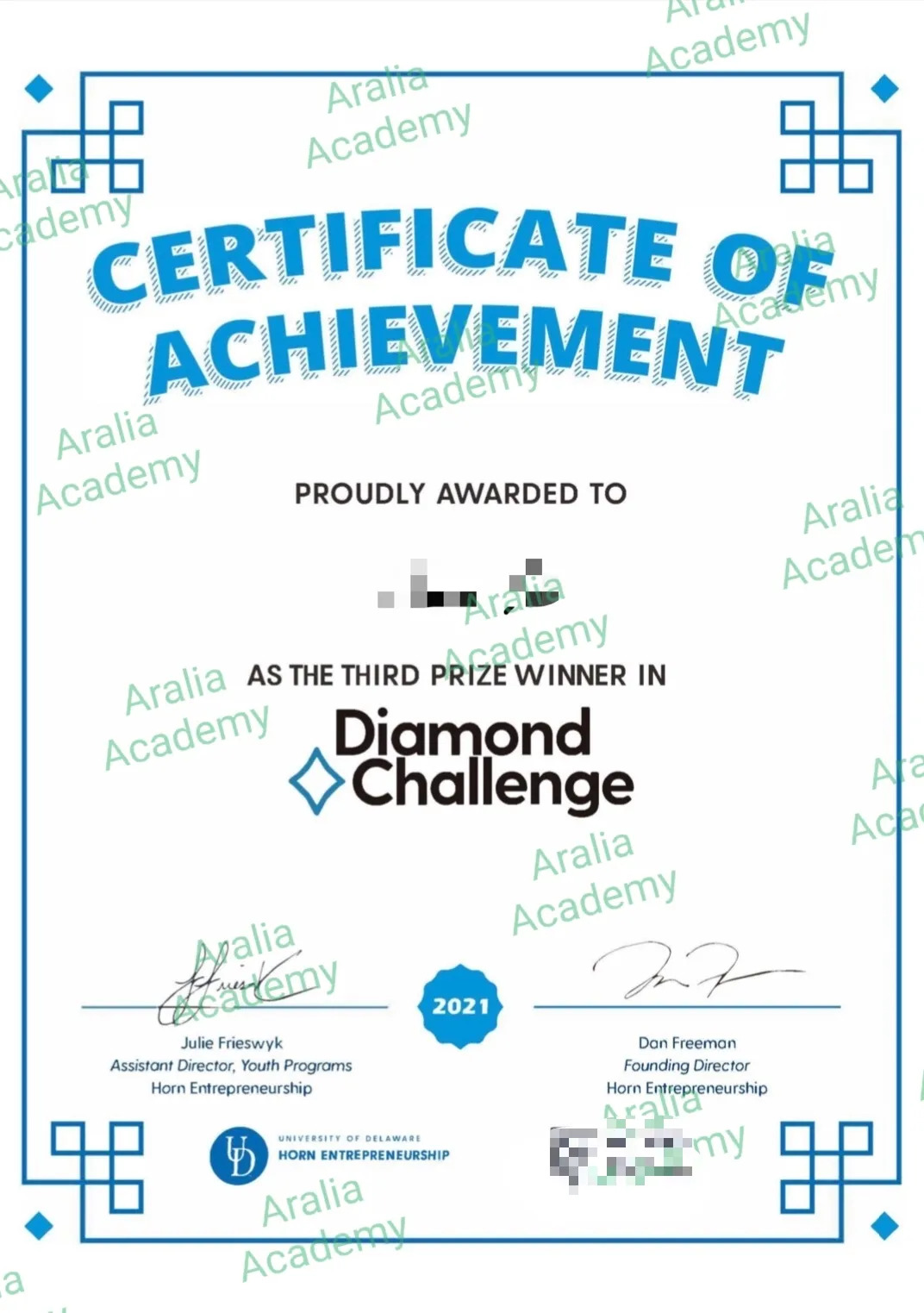 Diamond Challenge Business Competition | Aralia